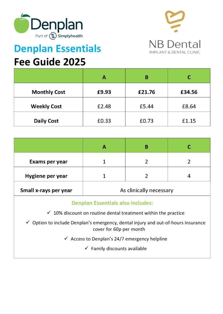 Denplan at NB Dental - NB Dental Implant & Dental Clinic | Dentist in Alton, Hampshire