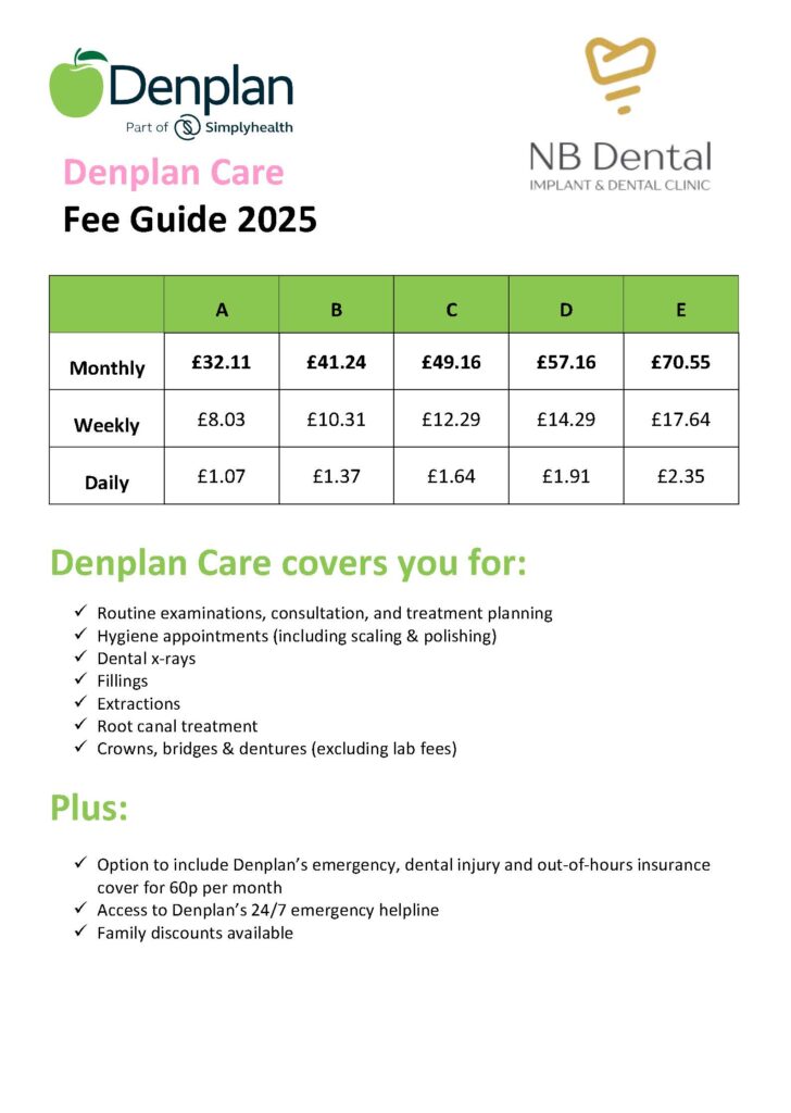 Denplan at NB Dental - NB Dental Implant & Dental Clinic | Dentist in Alton, Hampshire